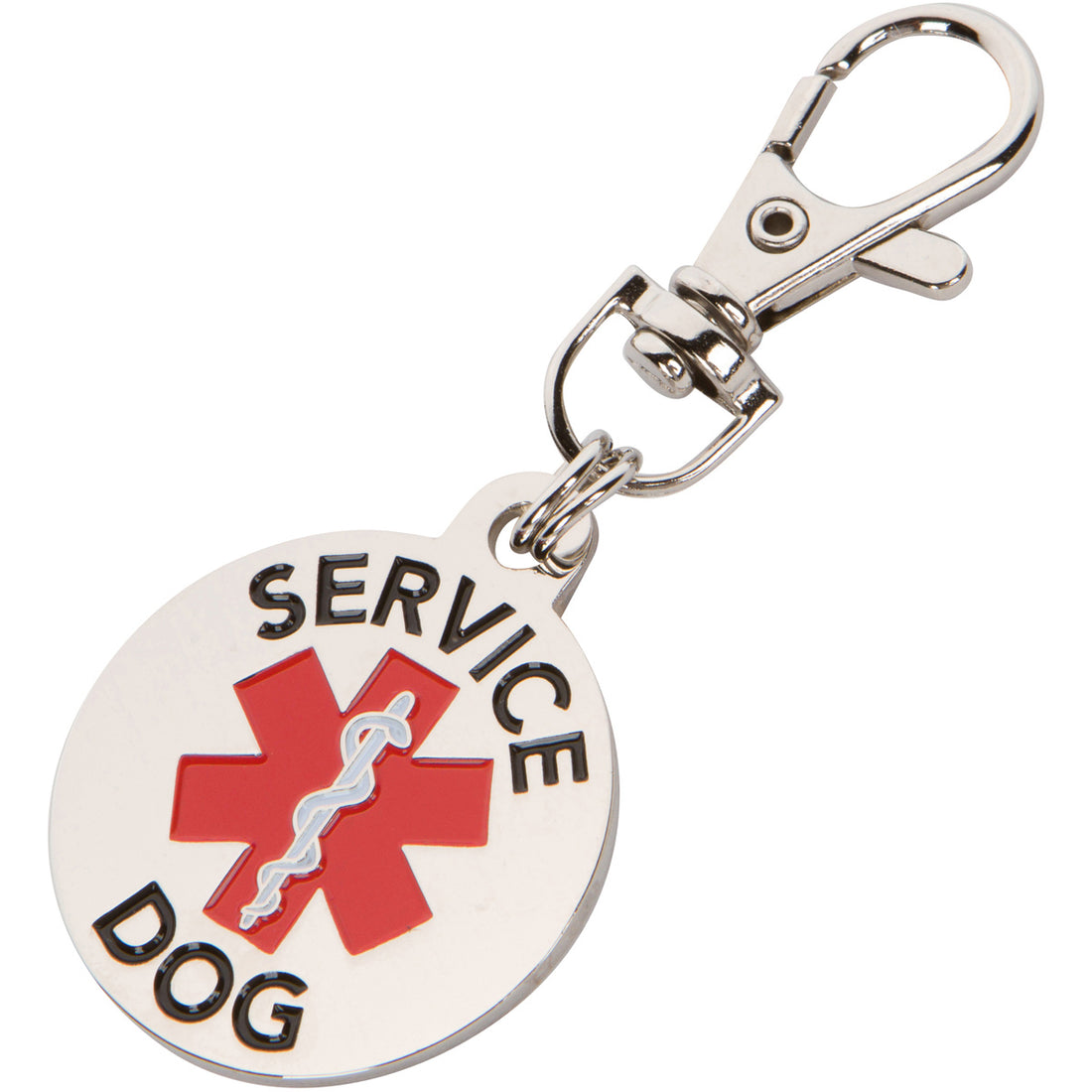 Service Dog Tag Medium to Large Breed Double Sided Red Medical Alert S ...